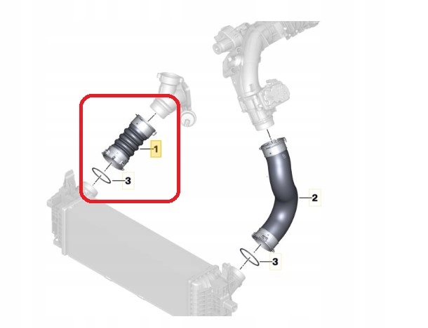RURA WĄŻ PRZEWÓD INTERCOOLERA 8599391 BMW X5 G05 30dX 40dX B57P XD5T 3 ...
