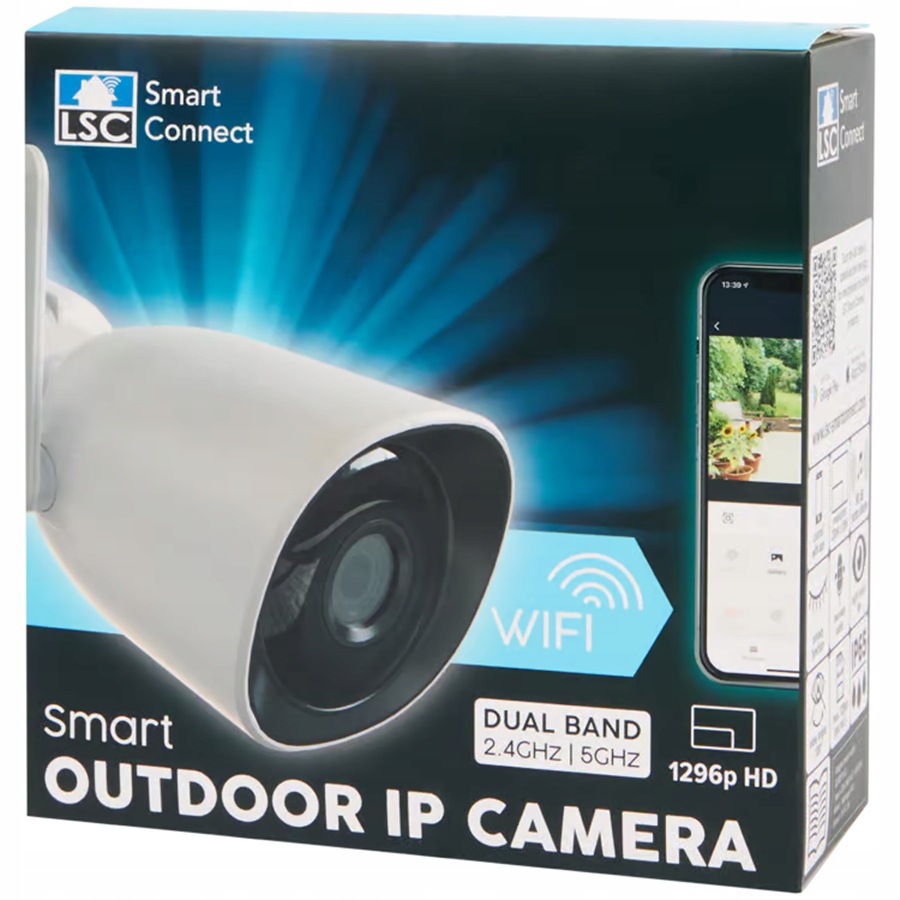 KAMERA ZEWNĘTRZNA IP OUTDOOR LSC SMART CONNECT WIFI DUAL BAND 1296P HD ...