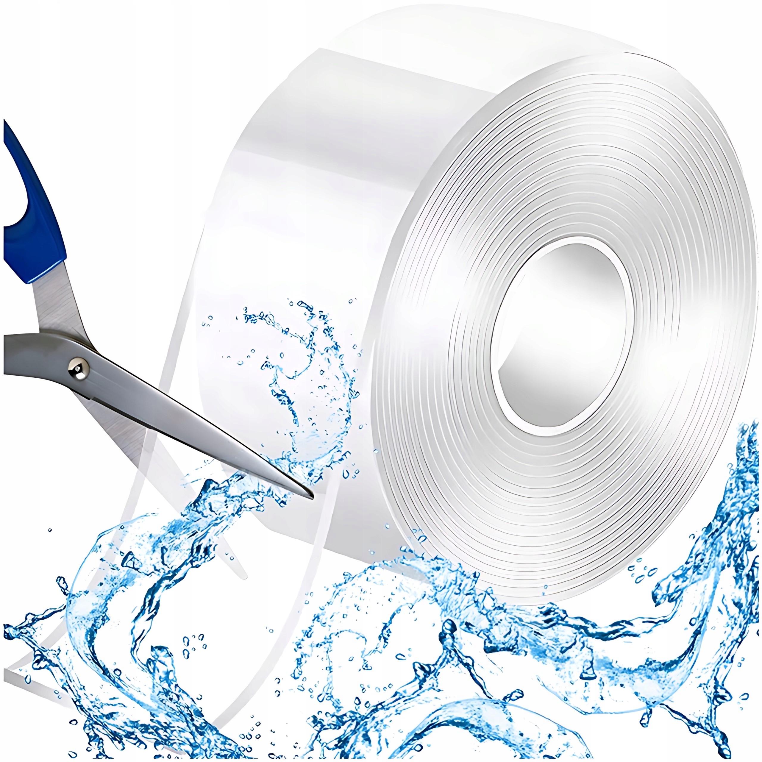 MOCNA TAŚMA DWUSTRONNA 3m NANO GRIP SAMOPRZYLEPNA WODOODPORNA 300cm ...