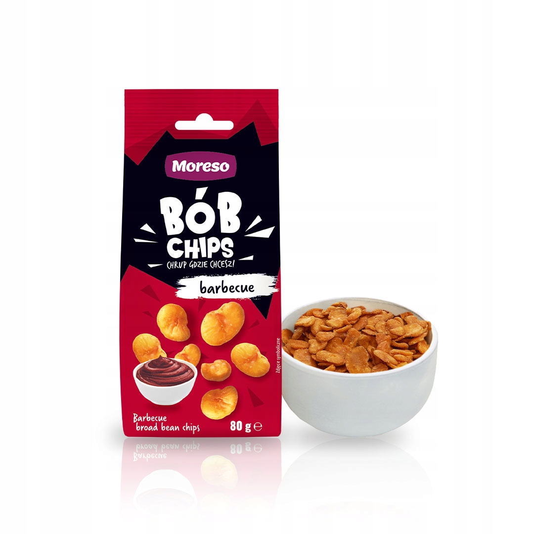 MORESO BÓB CHIPS BARBECUE 80g (5902729024020) • Cena, Opinie • Nasiona ...