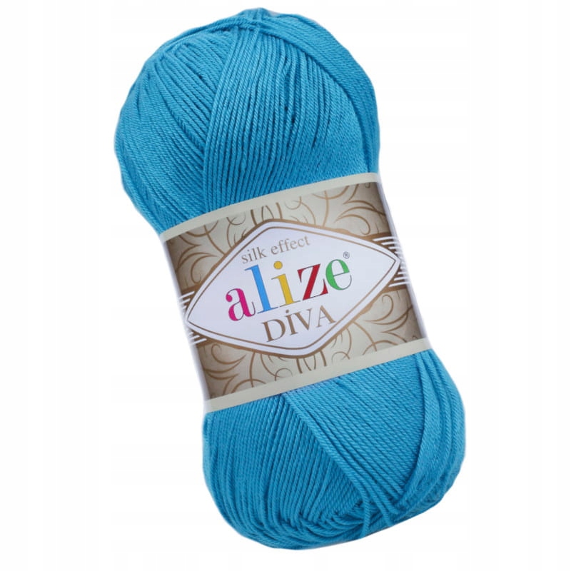 Alize Diva 245 Turkusowy (100gr/350mt) (8697678021462) • Cena, Opinie ...