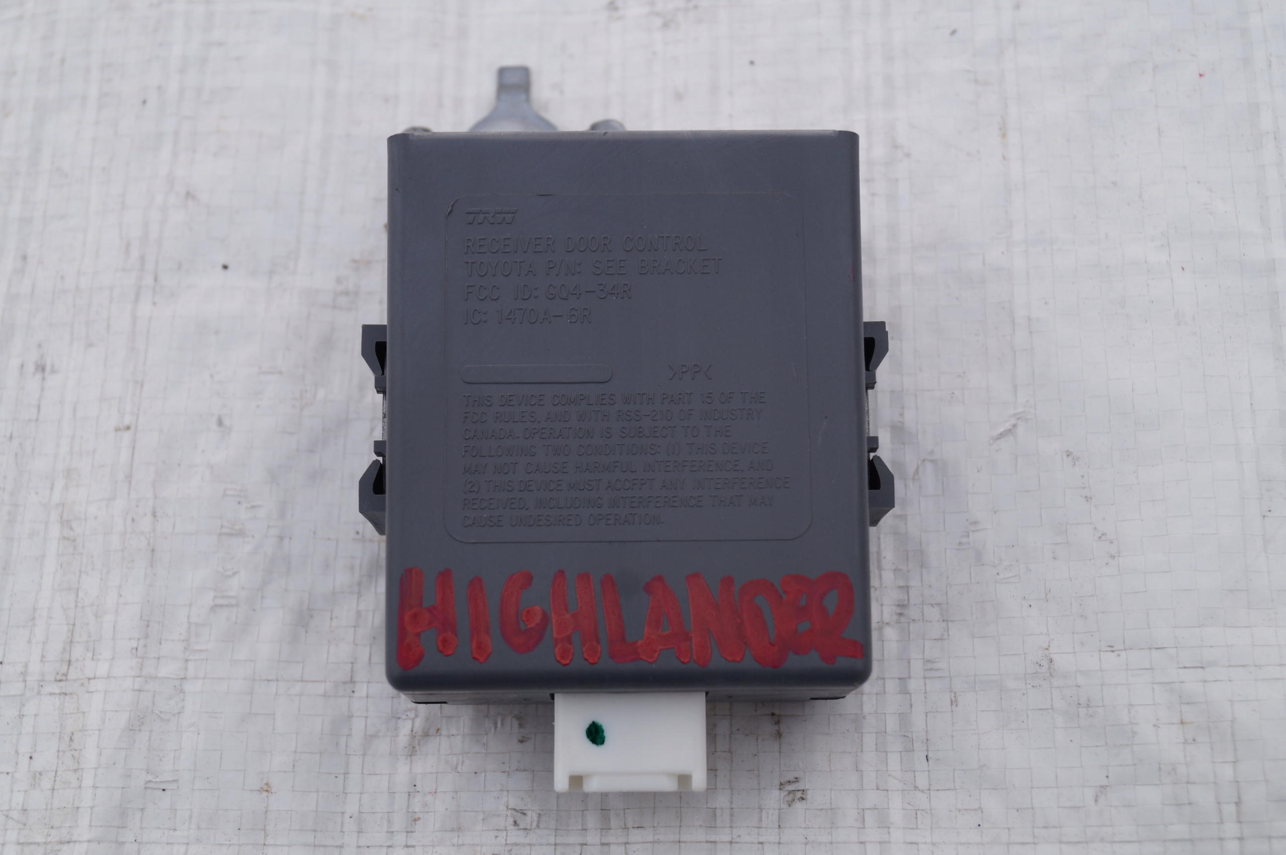 MODUŁ STEROWNIK TOYOTA HIGHLANDER II 2 218797-101 za 150.00PLN z Mosina ...