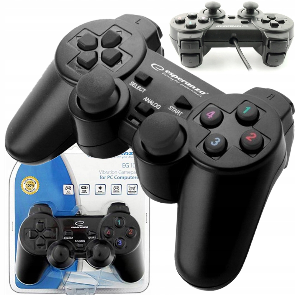 Gamepad Esperanza EG102 PC, PS3 kolor czarny - Sklep, Opinie, Cena w ...
