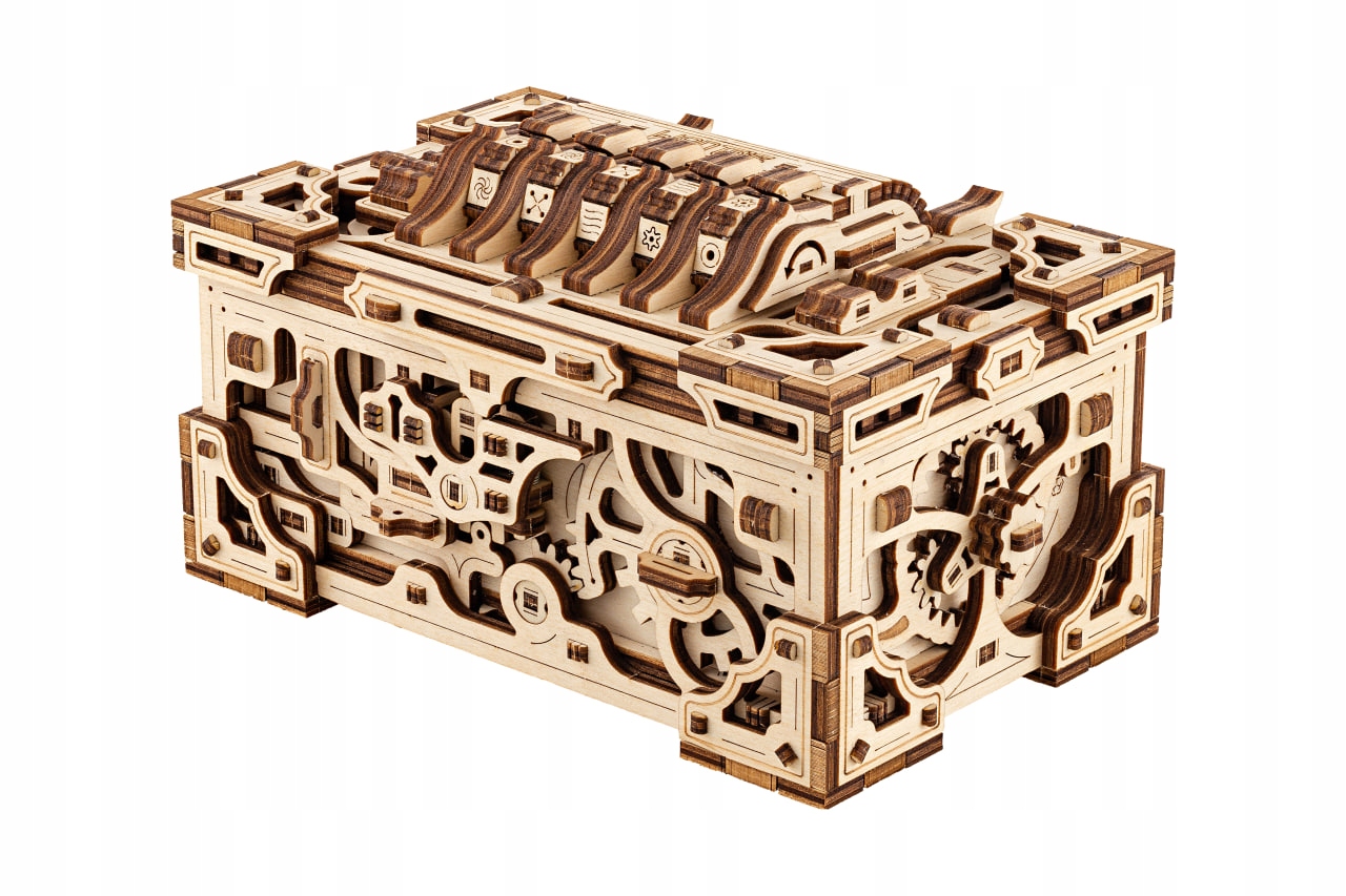 Enigma Chest Dřevěné Puzzle Model 3D 504 p WOOD TRICK Skříňka Enigma za ...