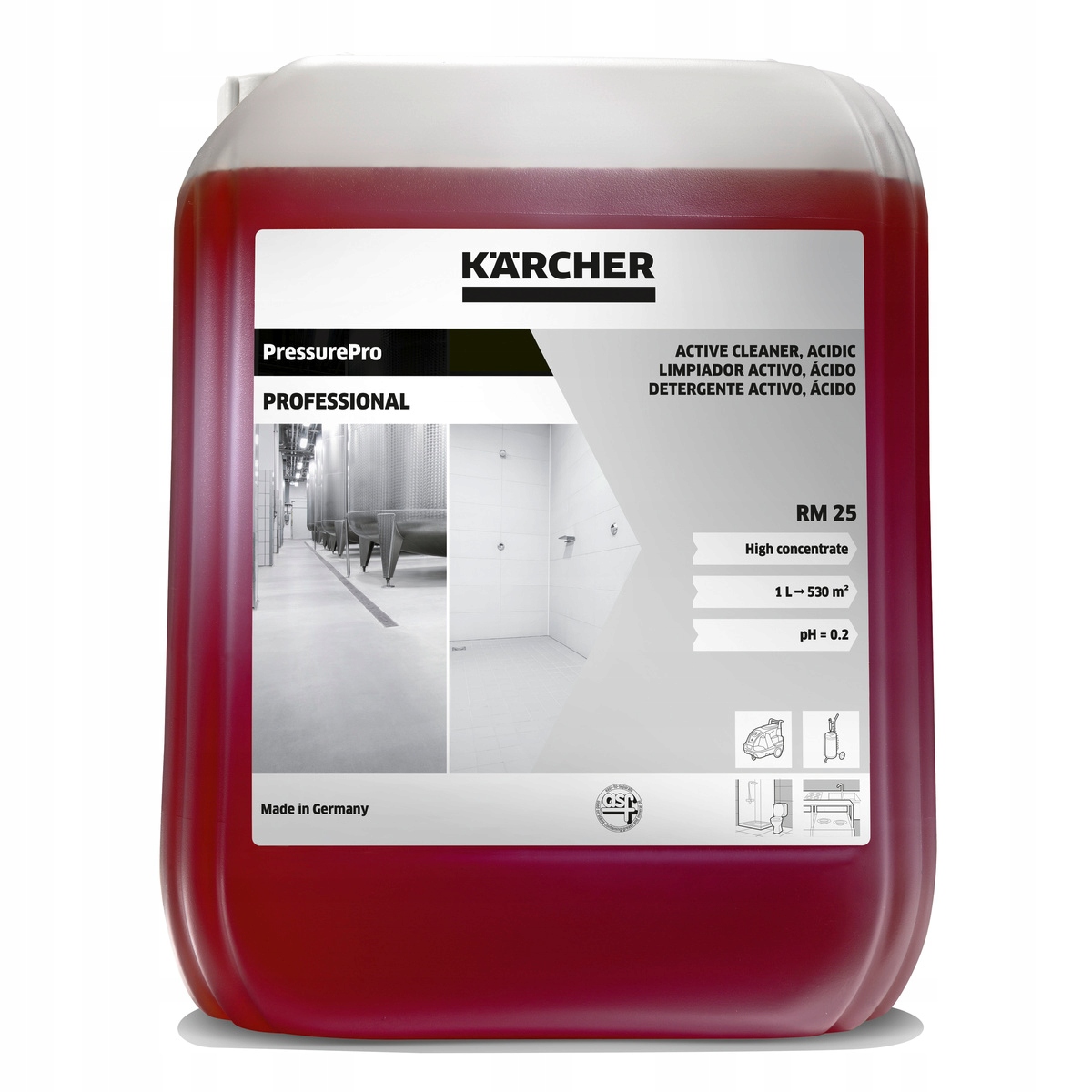 KARCHER RM 25 ASF KYSELÝ ČISTICÍ PROSTŘEDEK 10 L za 3148.00CZK - Allegro