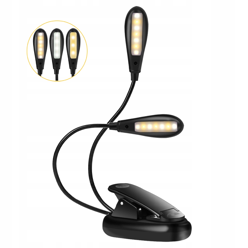 Lampka LED z Klipsem do czytania KSIĄŻEK USB - porównaj ceny - Allegro.pl