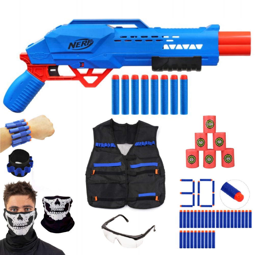 PISTOLE NERF ALPHA STRIKE BROKOVNICE BIG CAT DB-2 SADA MEGA DOPLŇKY, (5906088206110) • Ceny ...