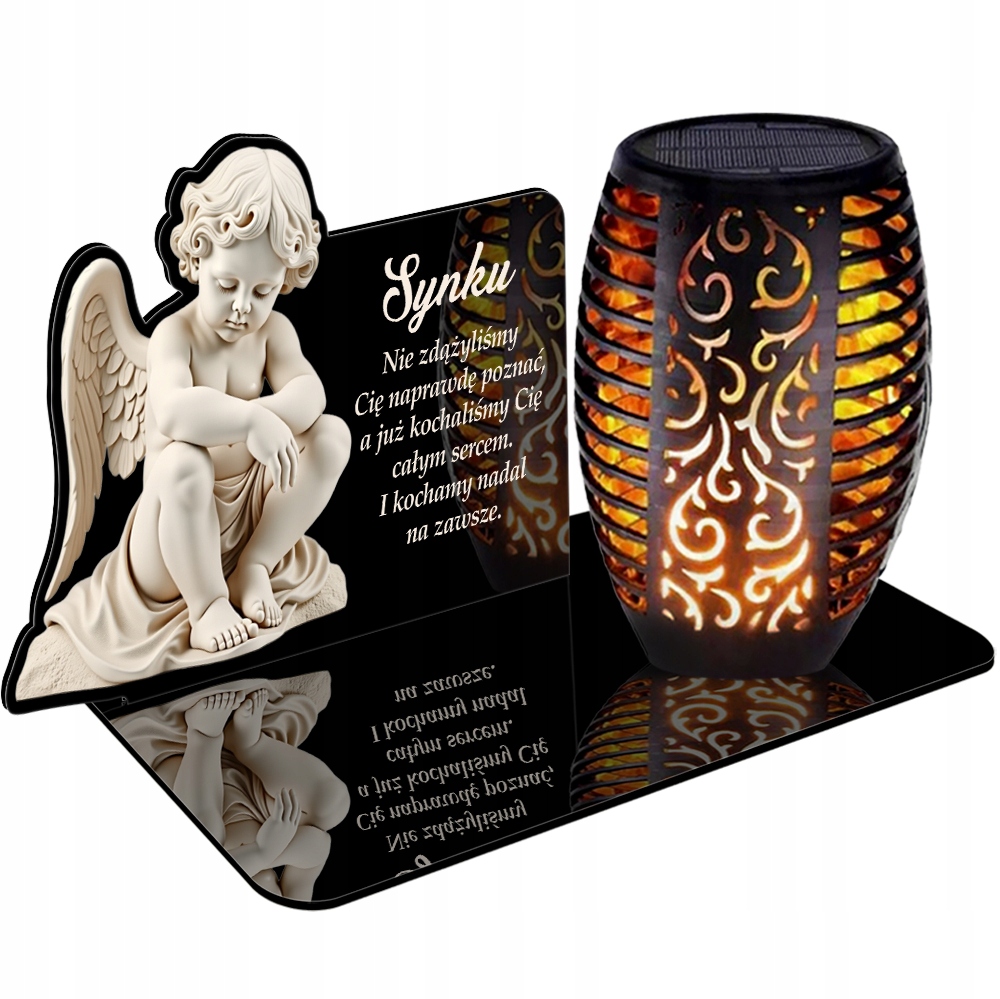 Lampa Solarna LED Premium XL z Efektem Płomienia i Czujnikie