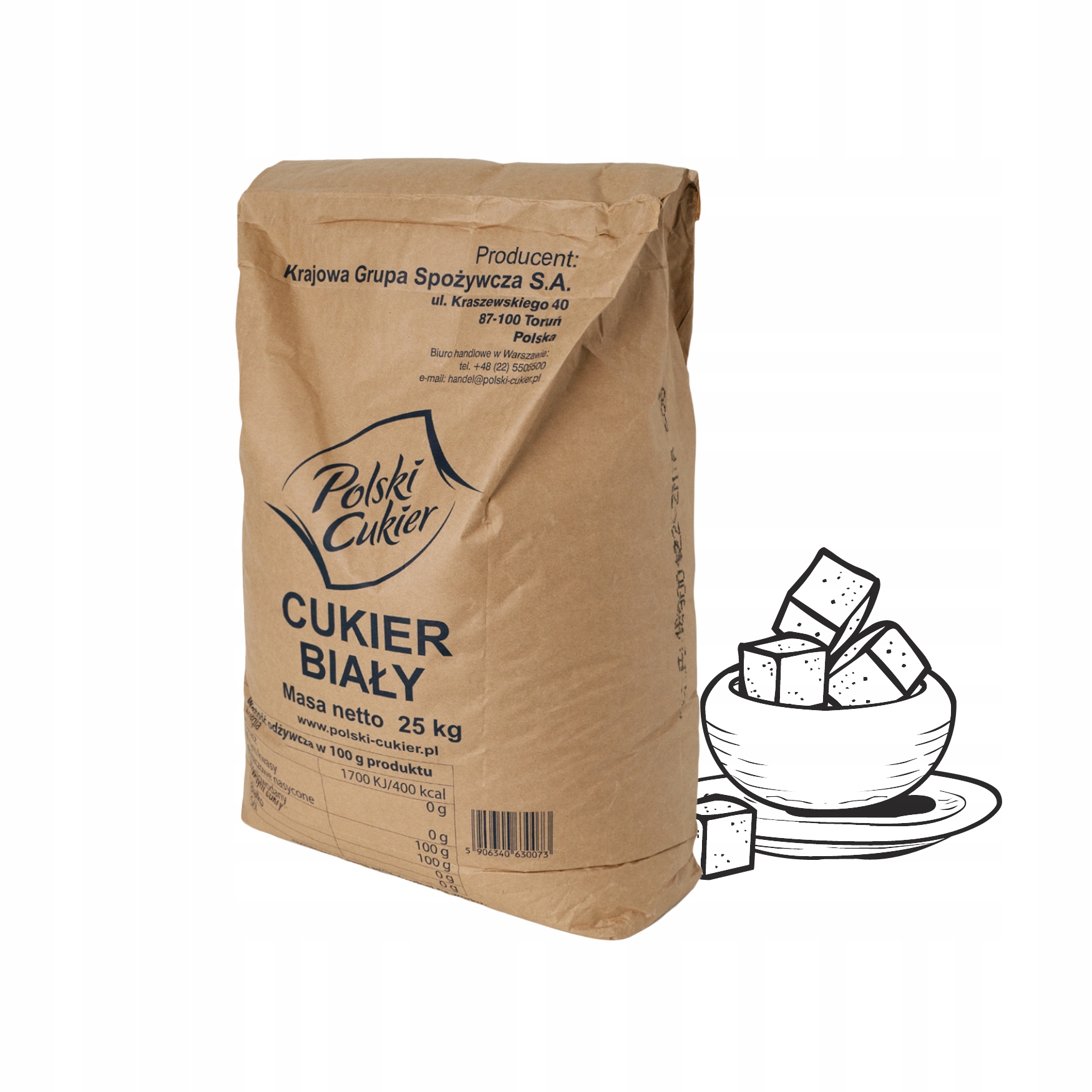 Cukier biały Diamant kryształ 25 kg (5907069000116) • Cena, Opinie ...