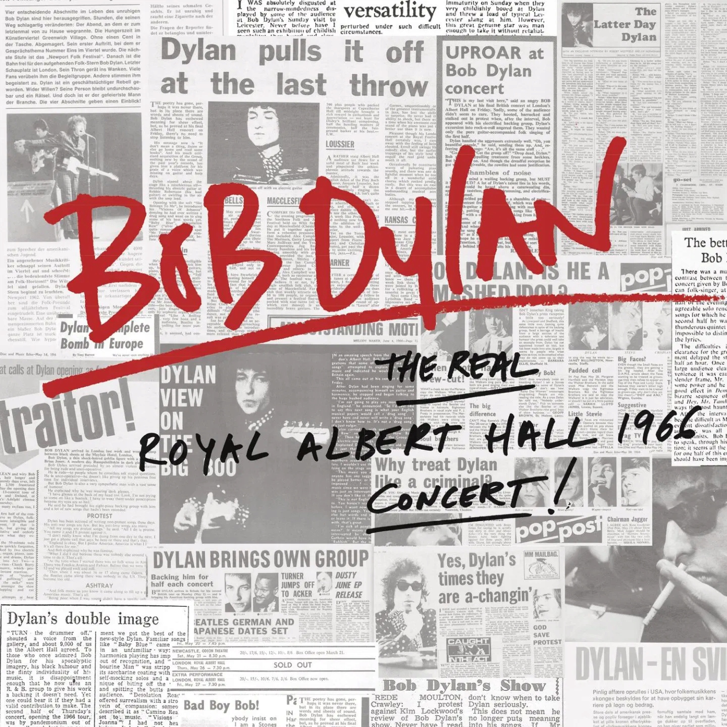 The Real Royal Albert Hall 1966 Concert Bob Dylan Vinyl, (0889853614417 ...