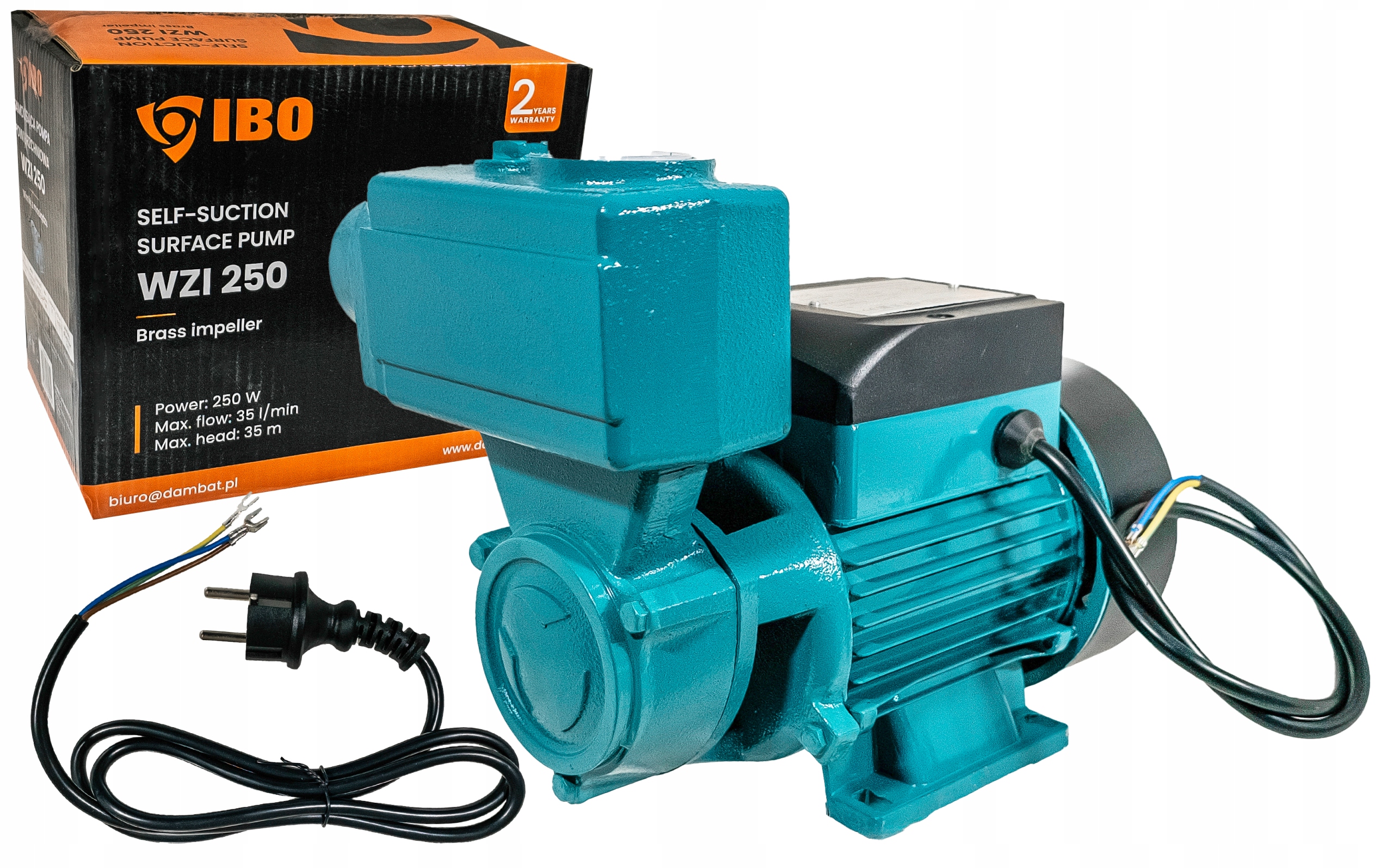 POMPA POWIERZCHNIOWA HYDROFOROWA OGRODOWA DO PODLEWANIA SSĄCA WZI 250 ...