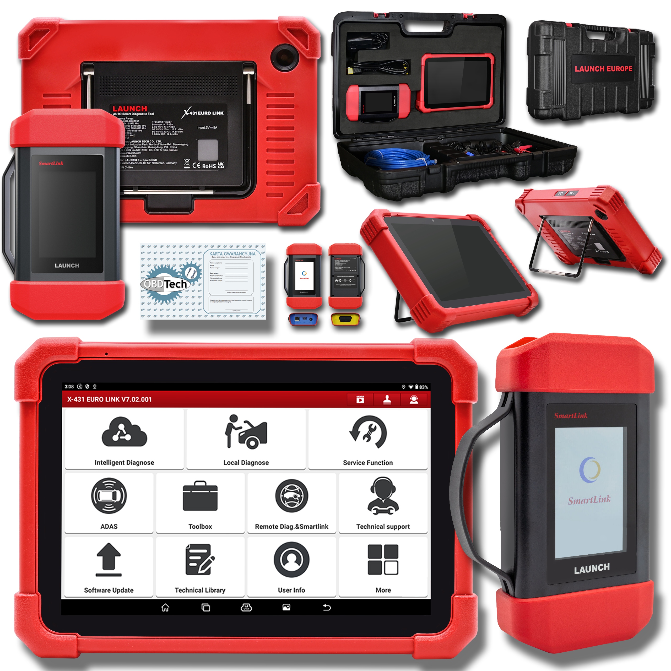 LAUNCH X-431 EURO LINK J2534 PassThru, DoIP, CAN-FD, SMARTLINK C, 2025 ...