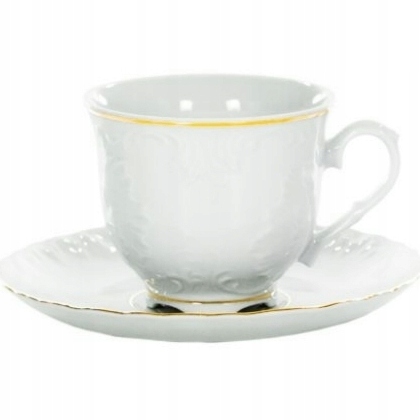 3604 FILIŻANKA 250ml SPODEK Złota Linia ROCOCO PFP (5907710038895 ...