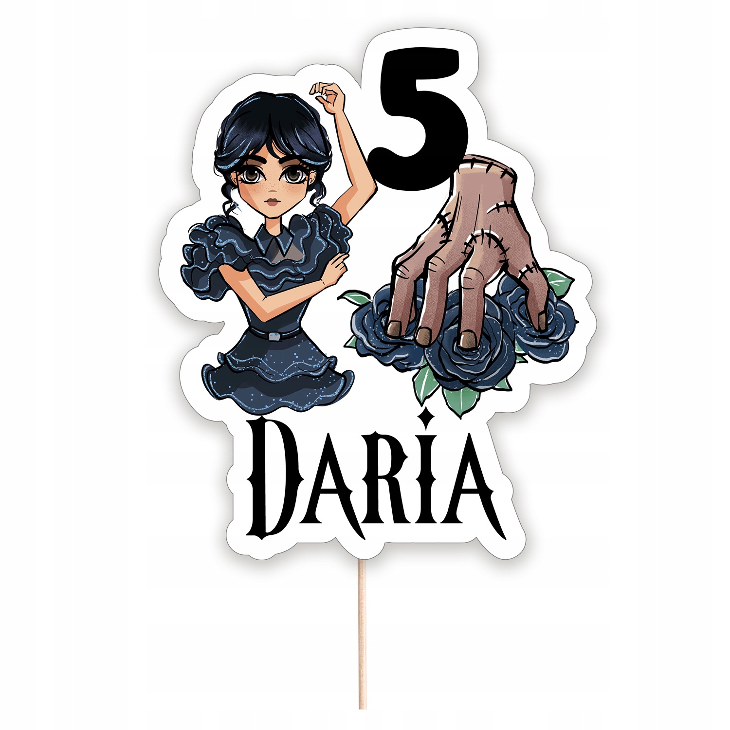 Wednesday Figurka na Tort - Niska cena na Allegro