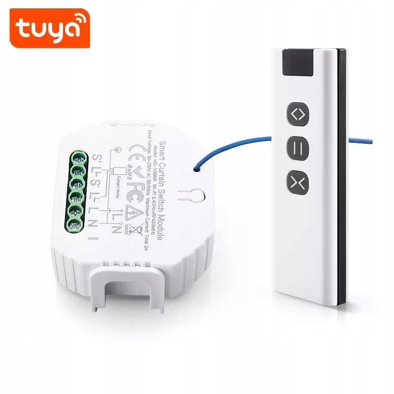 STEROWNIK MODUŁ DO ROLET ZASŁON DOPUSZKOWY WIFI TUYA + PILOT ...