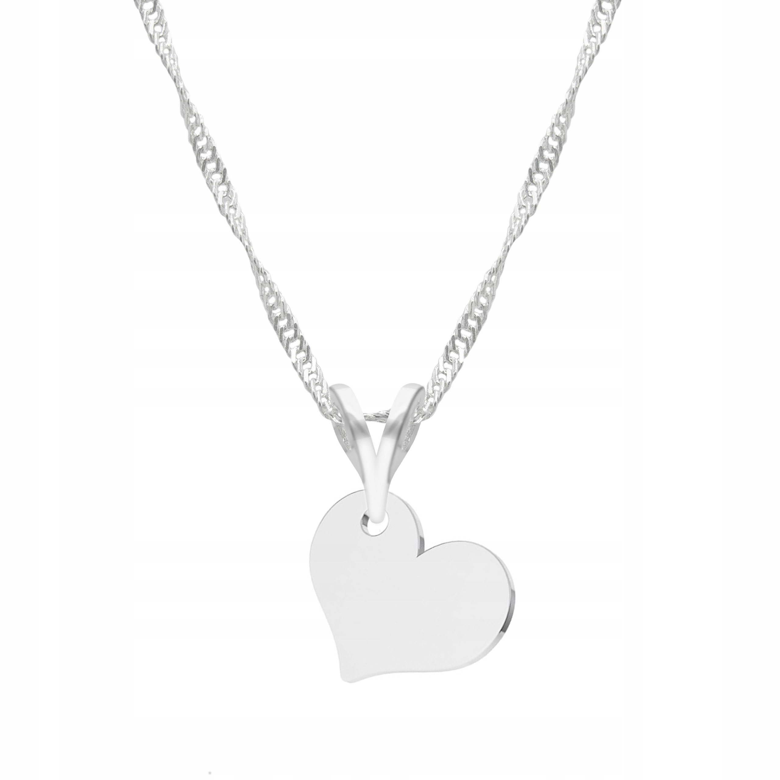 Łańcuszek z serduszkiem Zalar srebrny pr. 925 45 cm • Cena, Opinie • Łańcuszki 10639900208 • Allegro