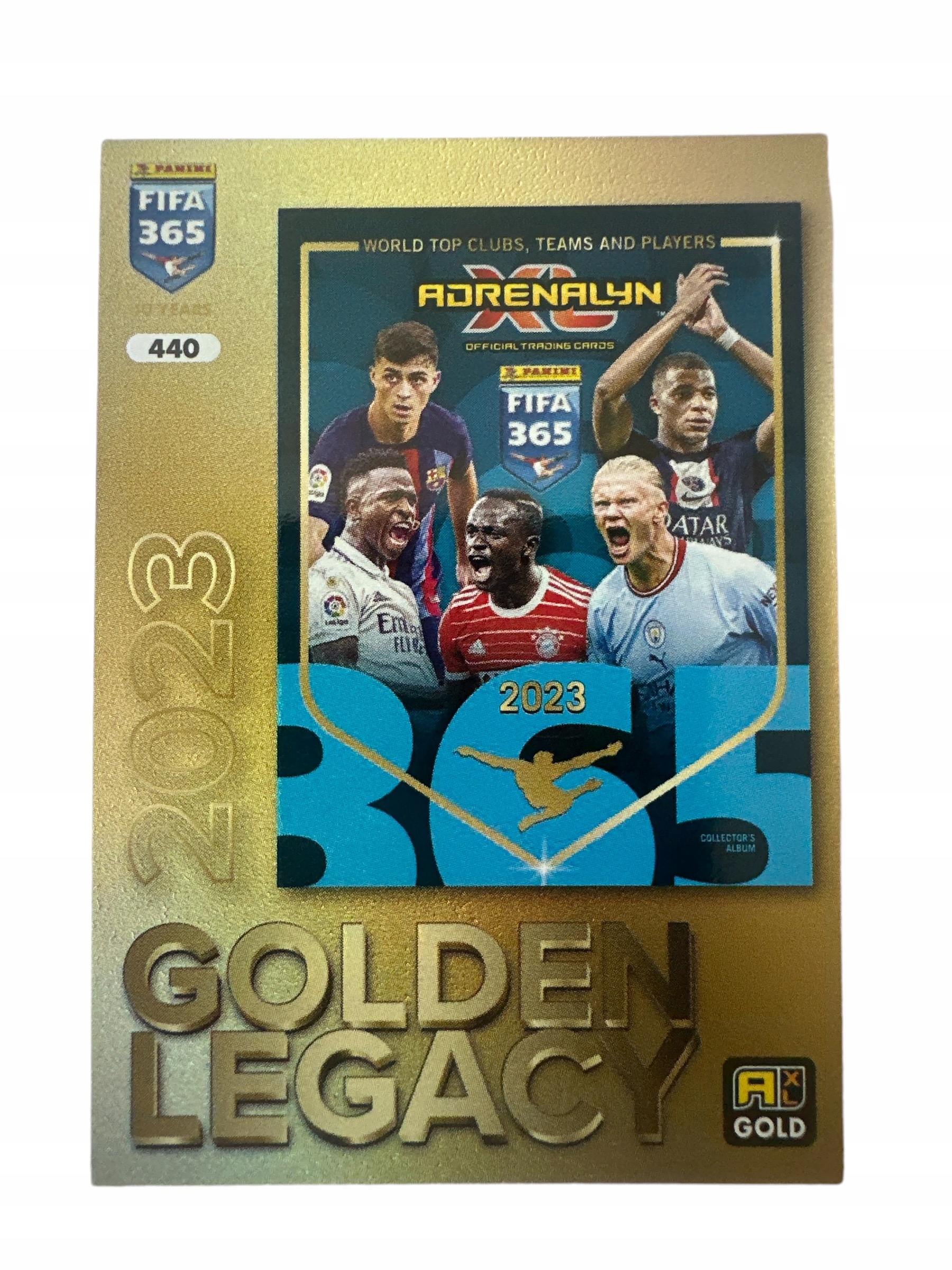 FIFA 365 2025 GOLD 440 ZLATÝ LEGACY PANINI ALBUM CARD 2023 - Allegro