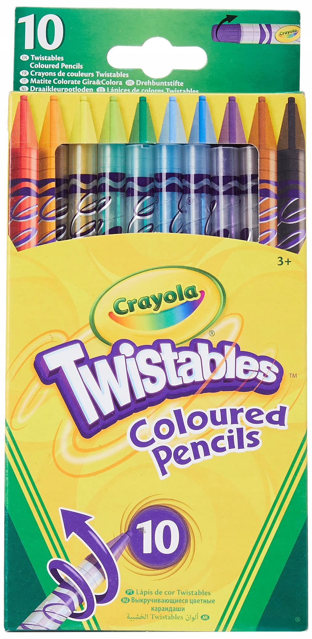 CRAYOLA Twistables Colouring Pencils, Simply Twist for More Colouring ...