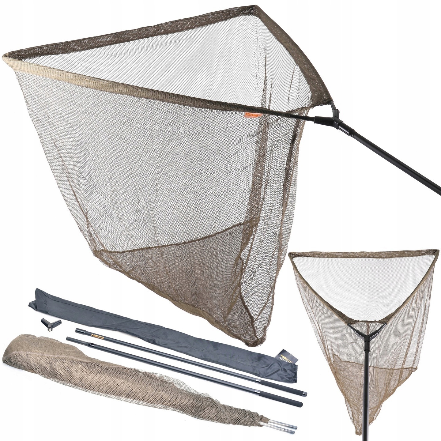 OGROMNY KARPIOWY PODBIERAK WĘDKARSKI 100x100cm 2,6m NECO ...