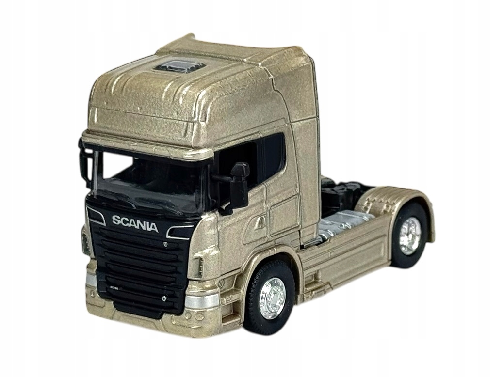 WELLY Scania V8 R 730 Złota Ciągnik Siodłowy Metalowy Model 1:34 ...