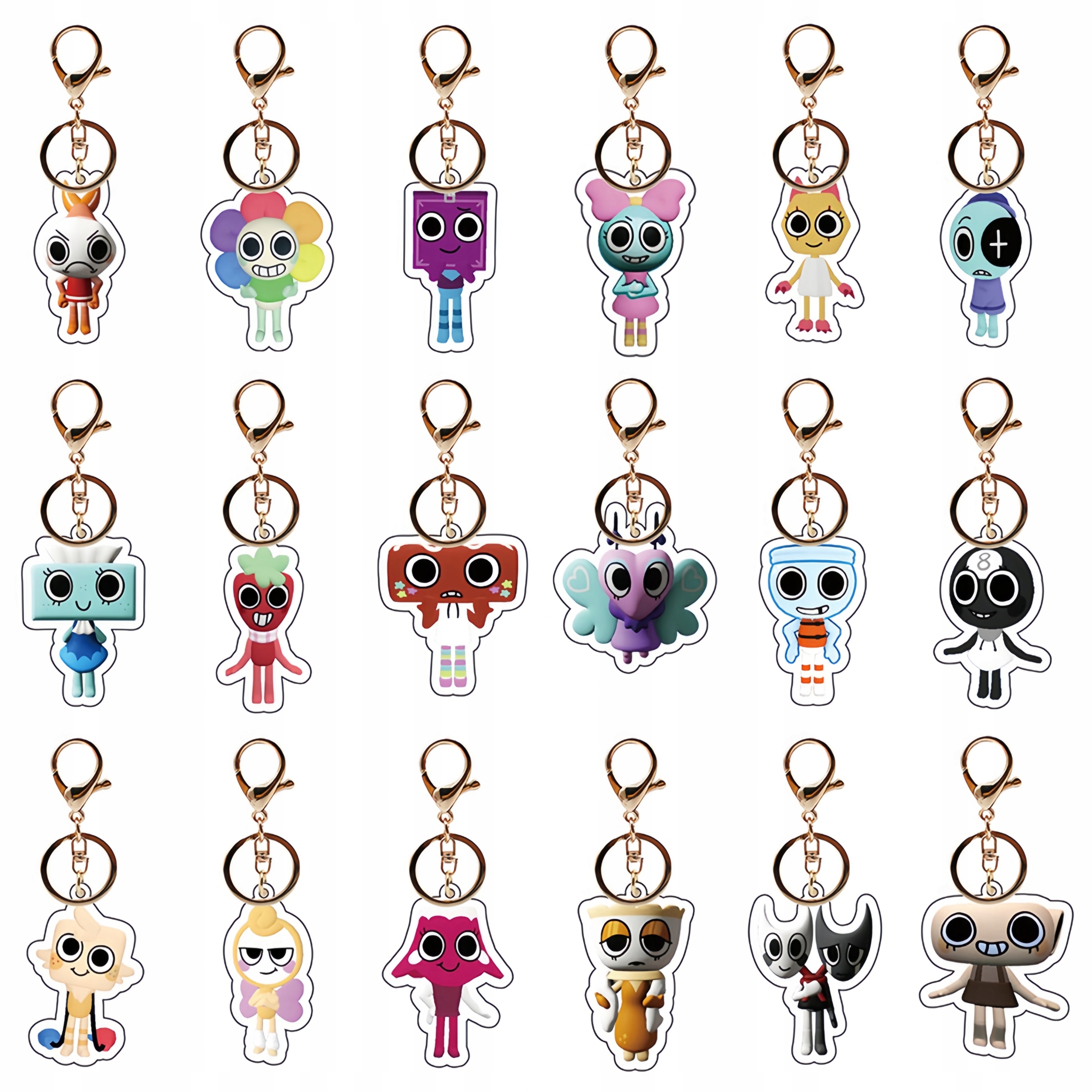 2 db DANDY'S WORLD Vee KULCSTARTÓ figura 10CM Astro PVC Sprout ...