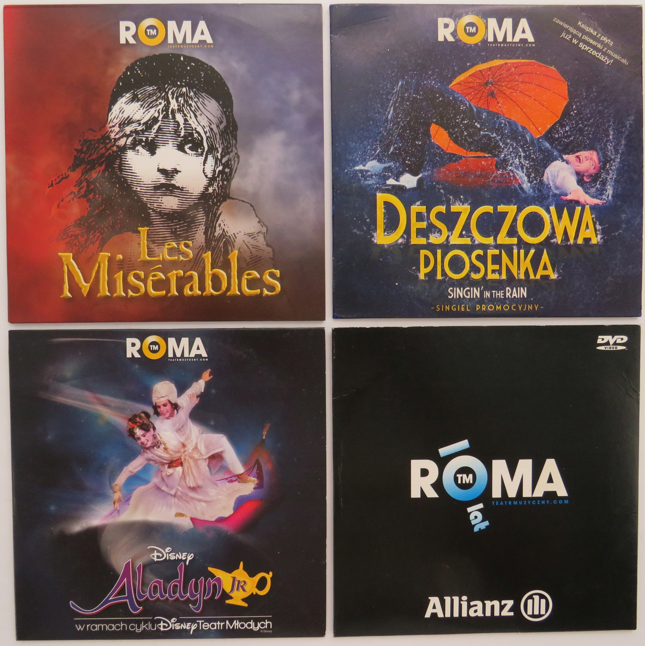 Teatr Roma - Aladyn , Deszczowa Piosenka , Roma 10 lat (4 płyty CD/DVD ...