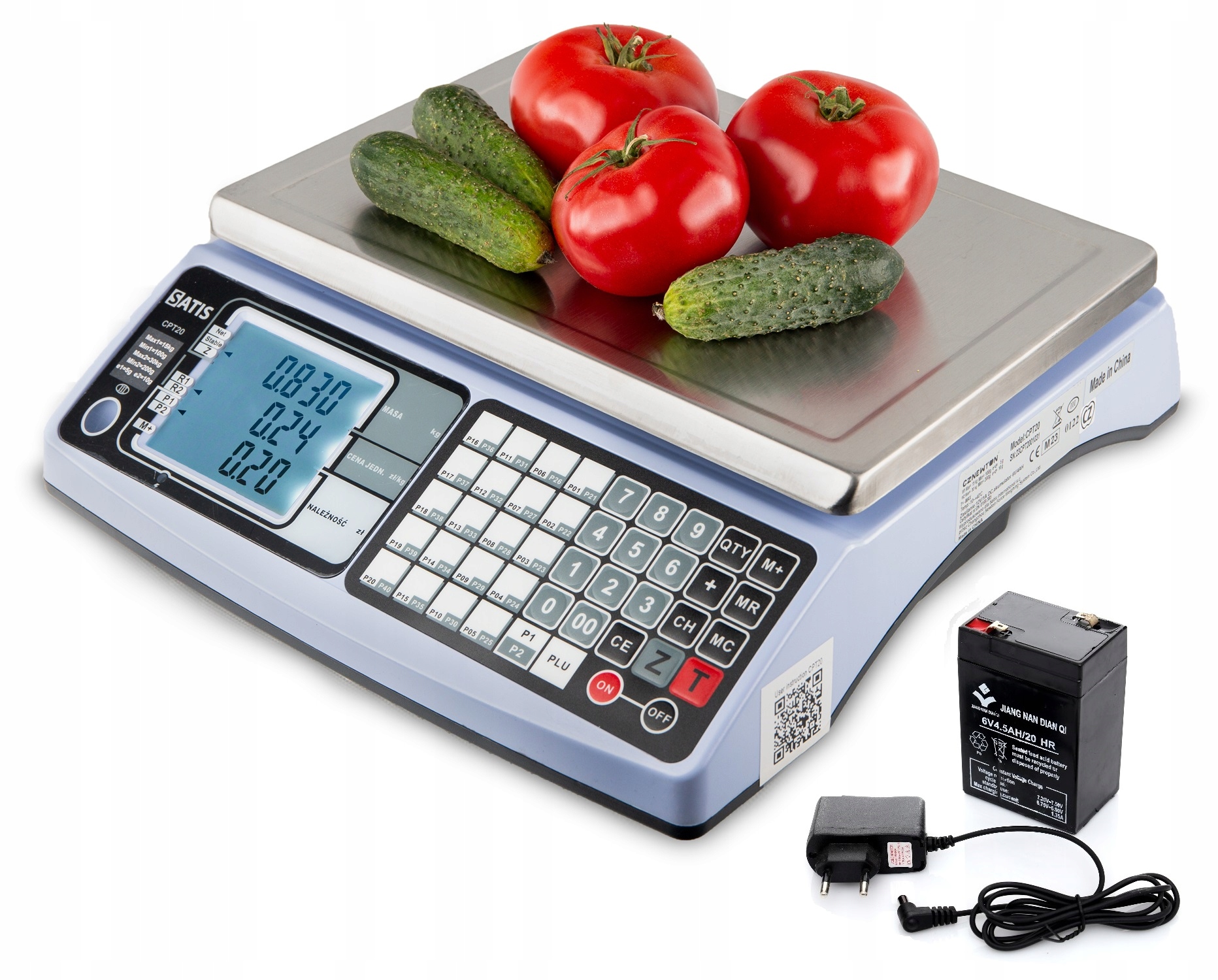 WAGA SKLEPOWA 30KG LEGALIZACJA 25r. GASTRONOMICZNA (CPT-20 30kg) • Cena ...