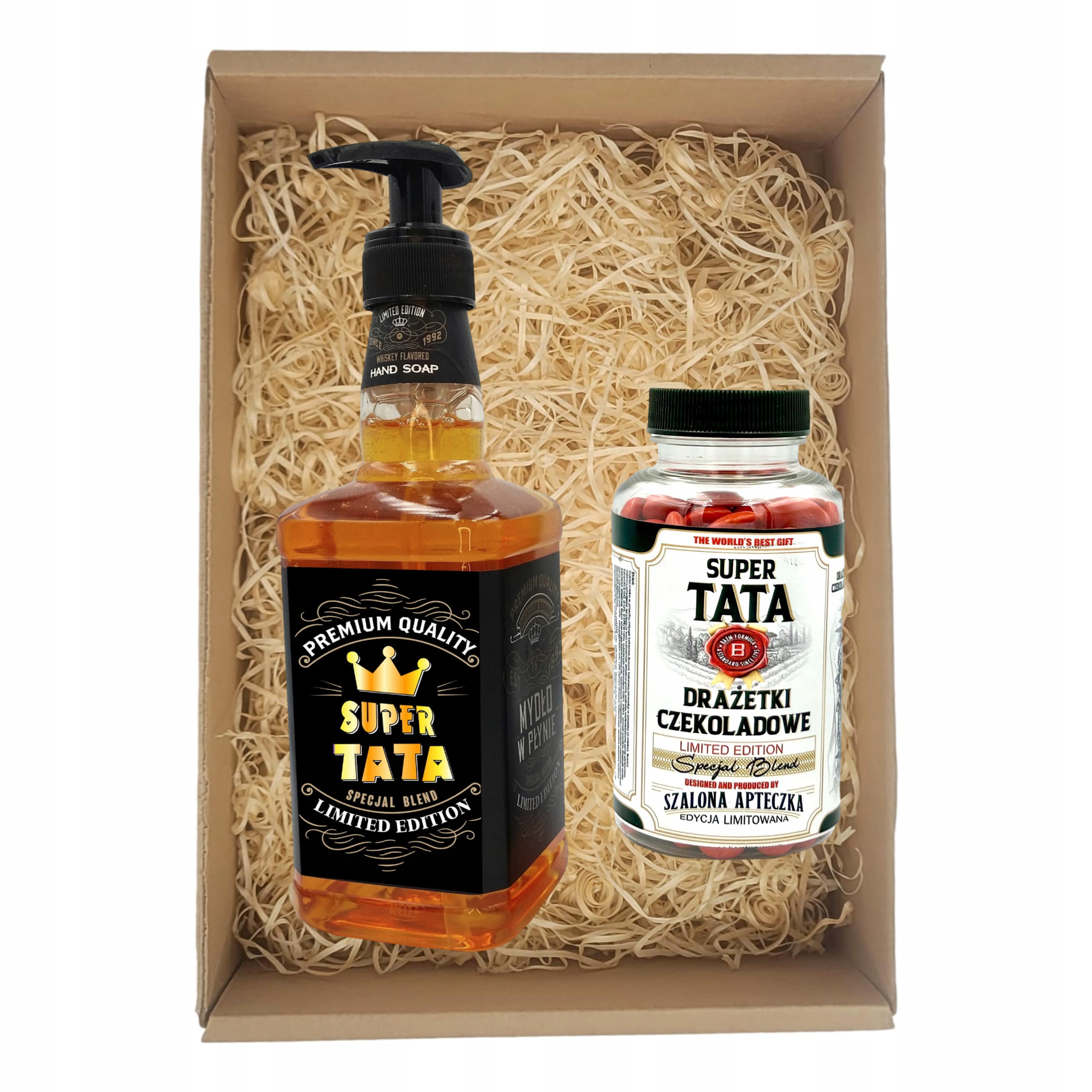 prezent zestaw mydło w kształcie whisky + drażetki super tata (Drażetki ... prezent zestaw mydło w kształcie whisky + drażetki super tata (Drażetki ...