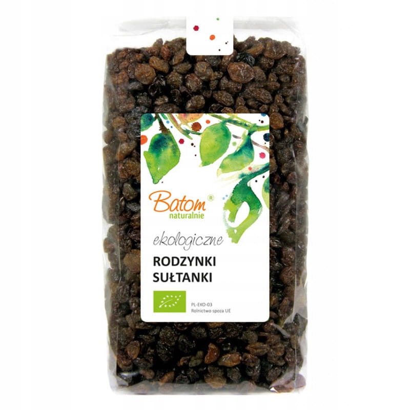 Rodzynki sułtanki BIO 1kg Batom (5907709954182) • Cena, Opinie • Suszone owoce 12617559017 • Allegro
