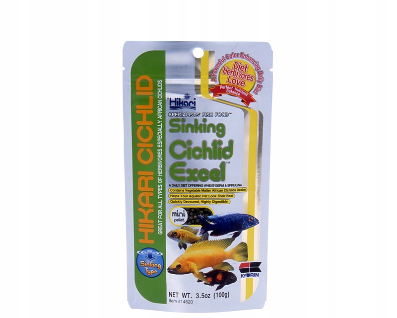 Hikari Cichlid Excel Sinking MINI Süllyedő Cichlid Táplálék 100g ...