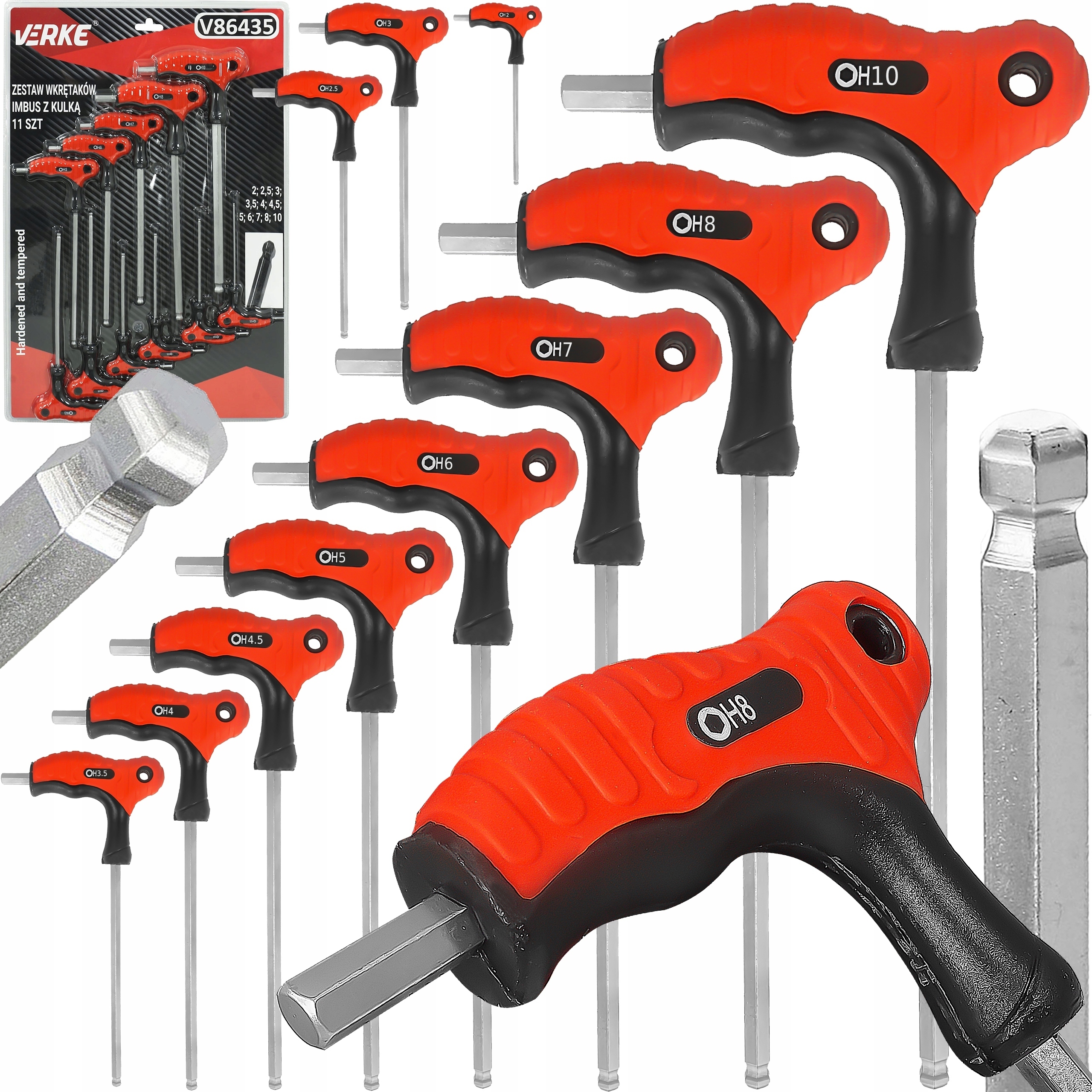 Verke V86435 Zestaw wkrętaków z uchwytem T i kulką 5904673572688 za 29.14PLN z - - Allegro ...