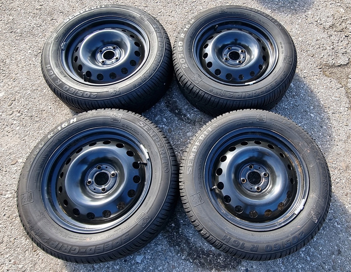 Koła felgi opony zima Renault Captur Semperit SpeedGrip 2 92H 205/60R16 ...