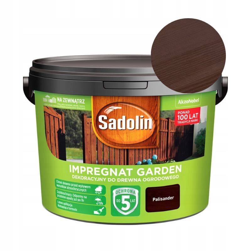 Sadolin GARDEN Impregnat do drewna PALISANDER 9L • Cena, Opinie - Allegro