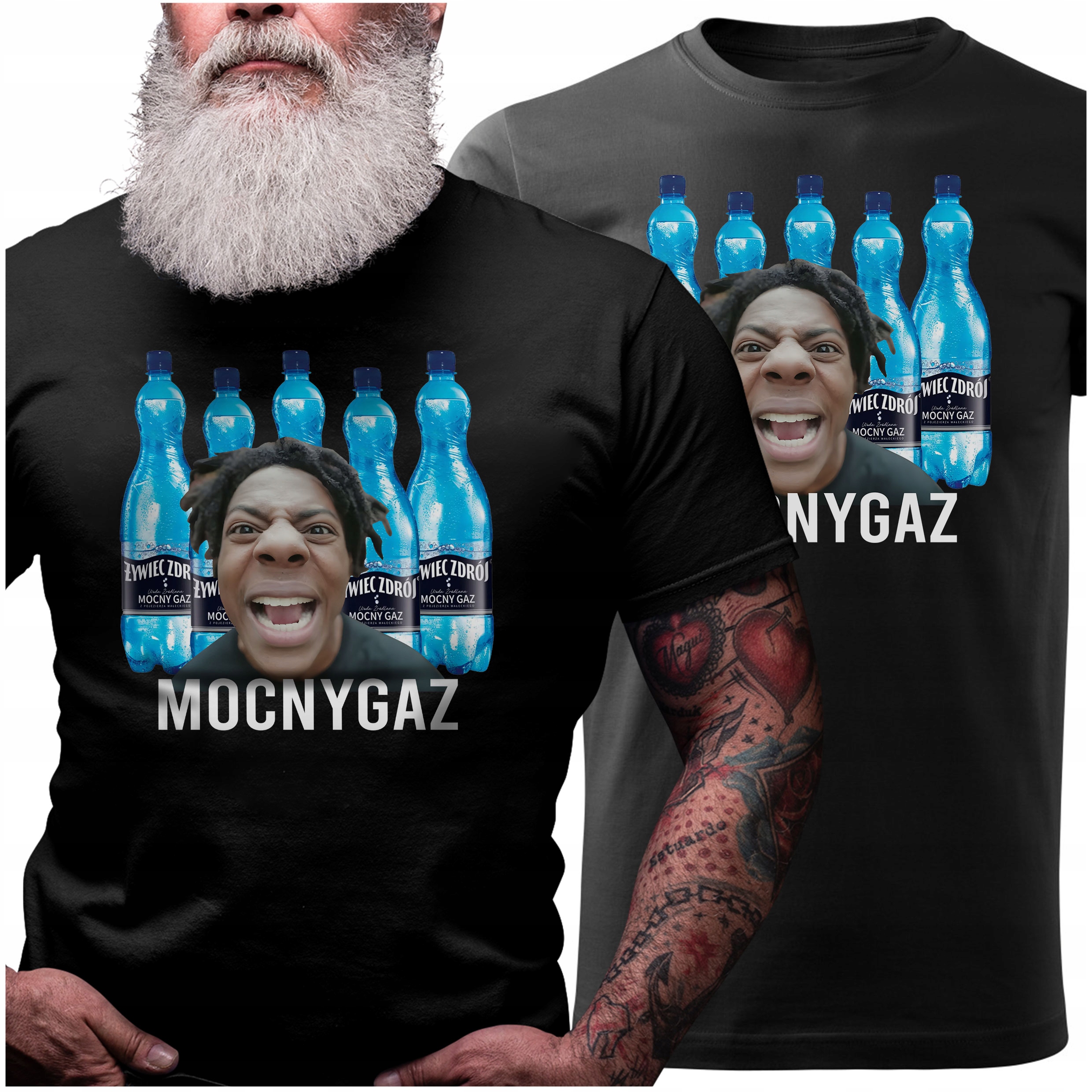 KOSZULKA MĘSKA ISHOWSPEED MOCNY GAZ GAS ŚMIESZNA PREZENT NA URODZINY M ...