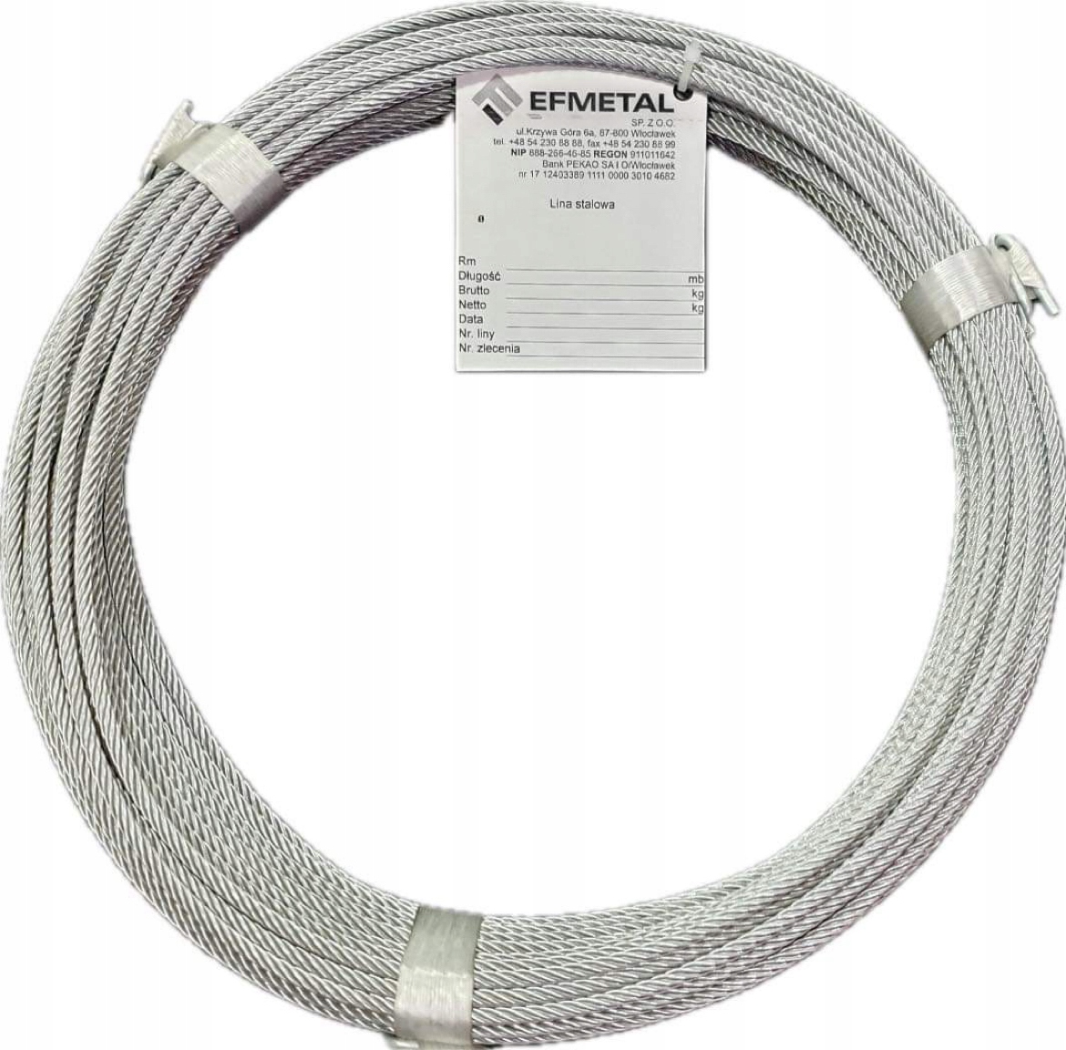 LINA STALOWA OCYNKOWANA 16 mm WS6X36+FC - 1 M • Cena, Opinie • Druty, pręty, liny stalowe ...