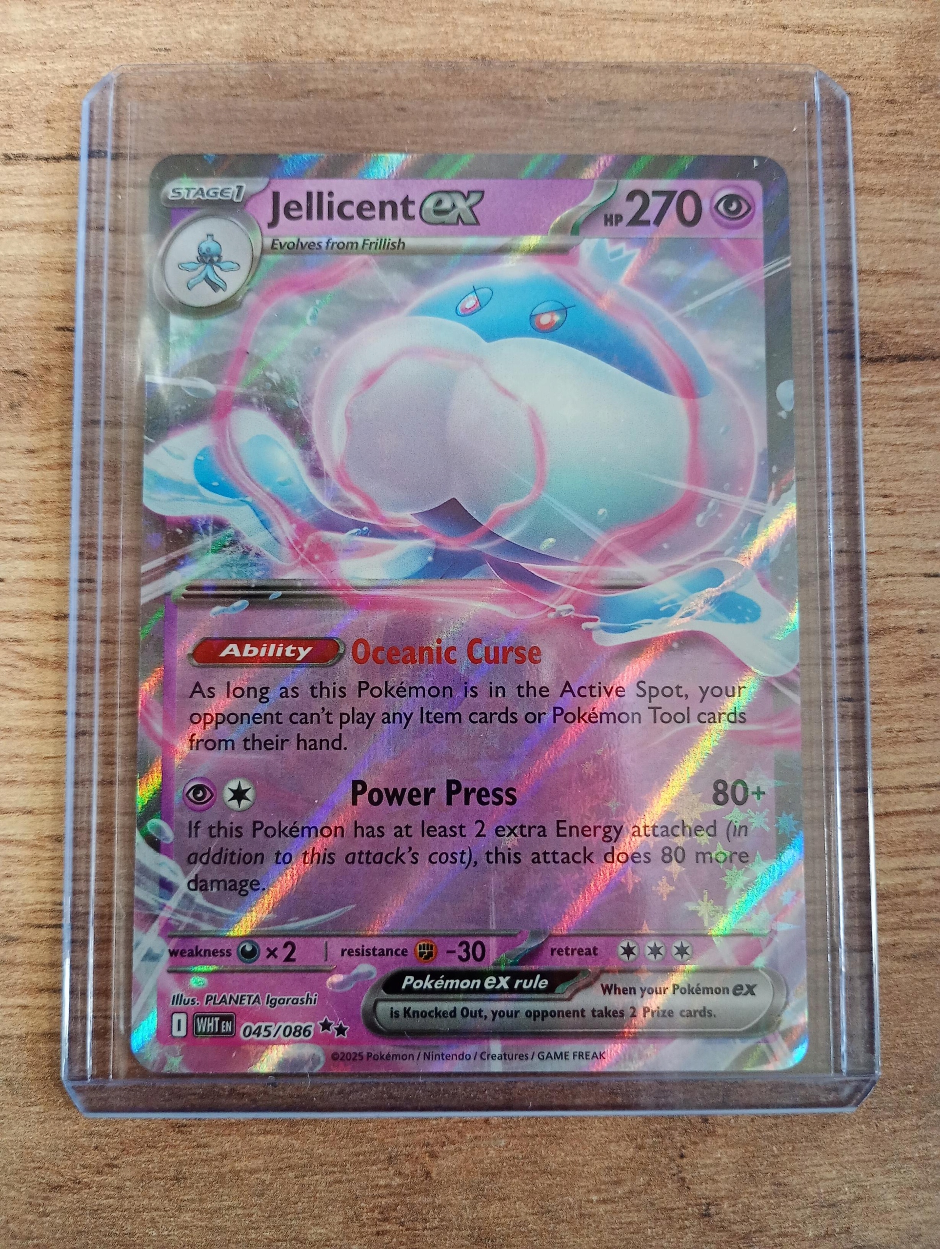 Původní karta Pokemon TCG: WHT 045/086 Jellicent ex za 90.00CZK - Allegro