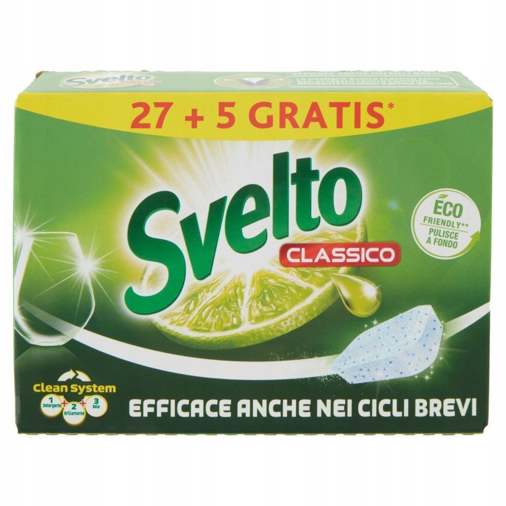 Tabletki do zmywarki classic (standardowe) Svelto 32 szt ...