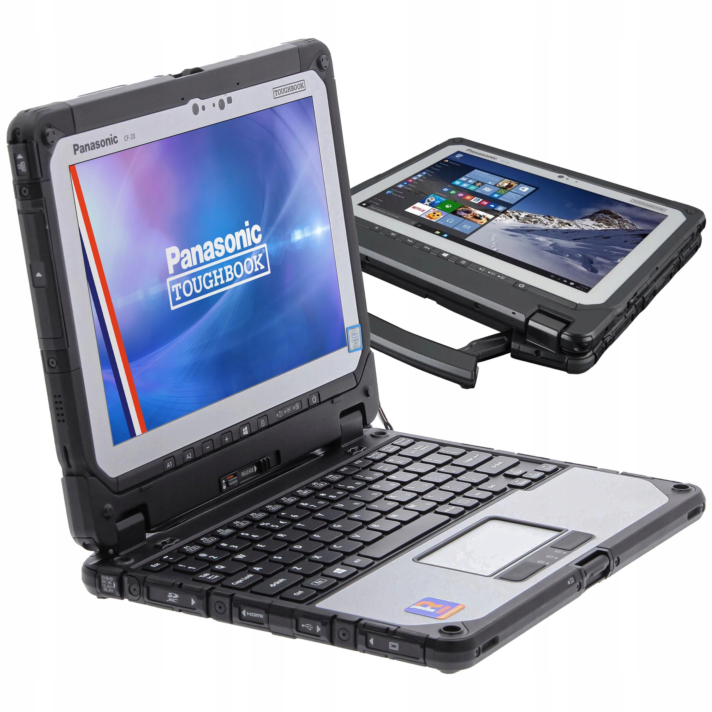 PANCERNY Panasonic Toughbook CF-20 2w1 8 GB 256 SSD Win10Pro tablet ...