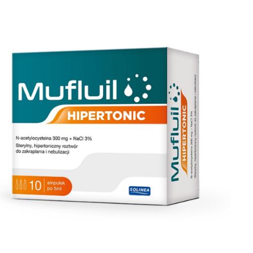MUFLUIL HIPERTONIC 10 amp. po 5 ml ROZTWÓR DO ZAKRAPLANIA I NEBULIZACJI ...
