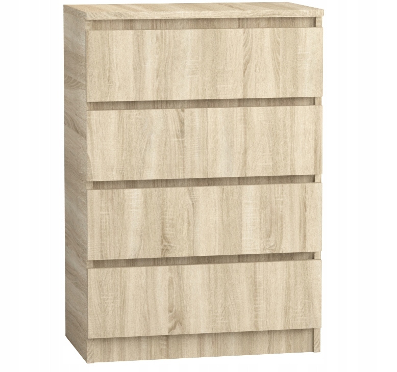 Komoda 90 cm 4 szuflady sonoma (90x4s) • Cena, Opinie • Komody ...