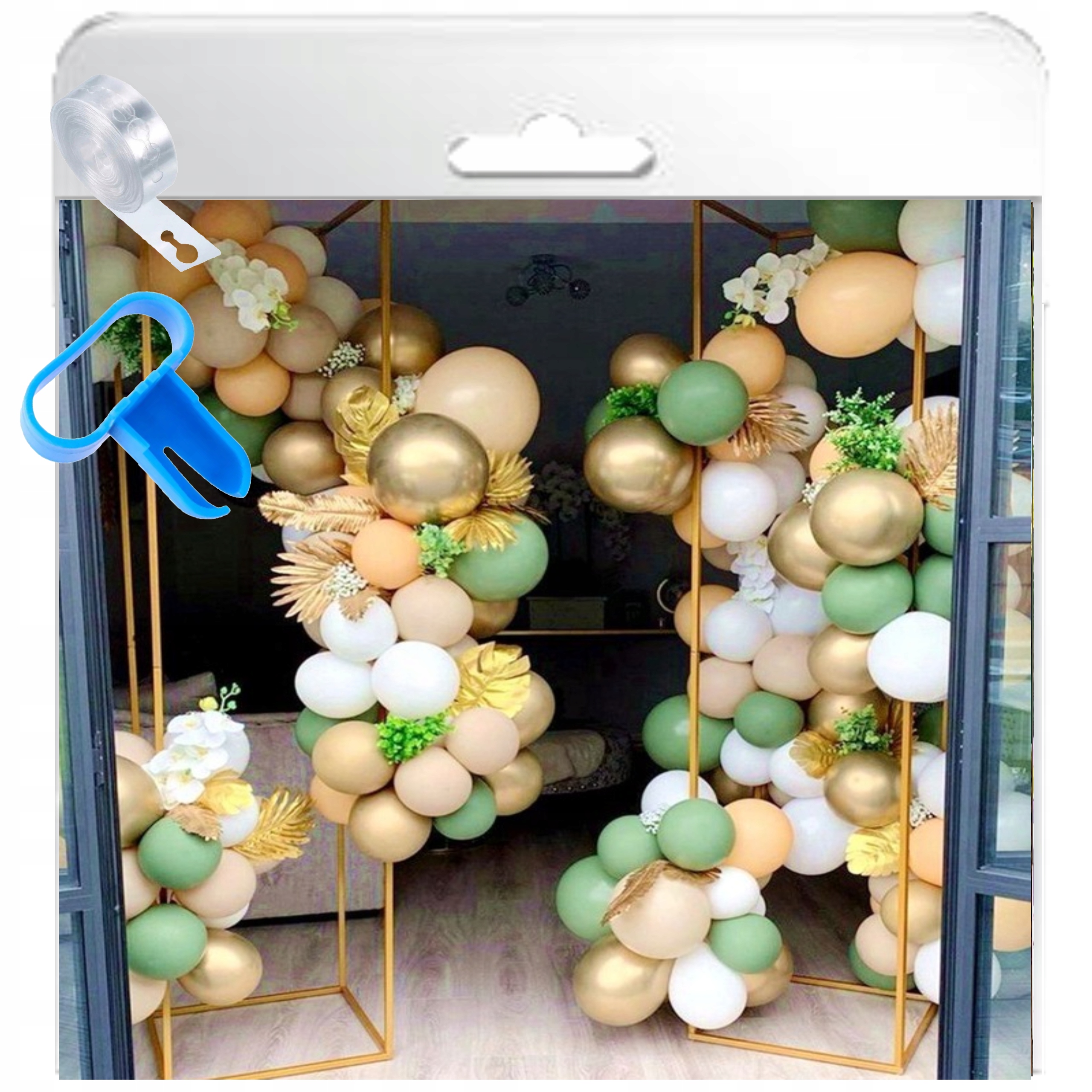 Zestaw balonów oRMarket 100 sztuk zielono-złote (5905741150289) • Cena, Opinie • Balony ...