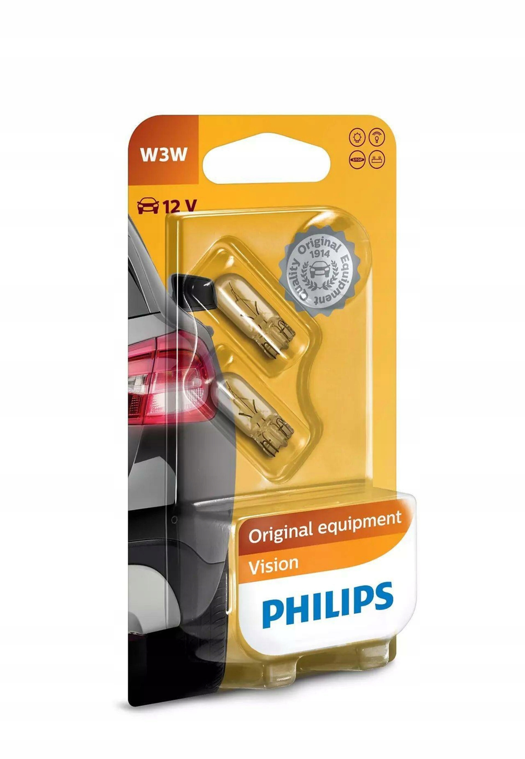 PHILIPS ŻARÓWKA W3W 12V/3W W2,1X9,5D (CAŁOSZKLANA) 2SZT 12256B2 za 7,99 ...