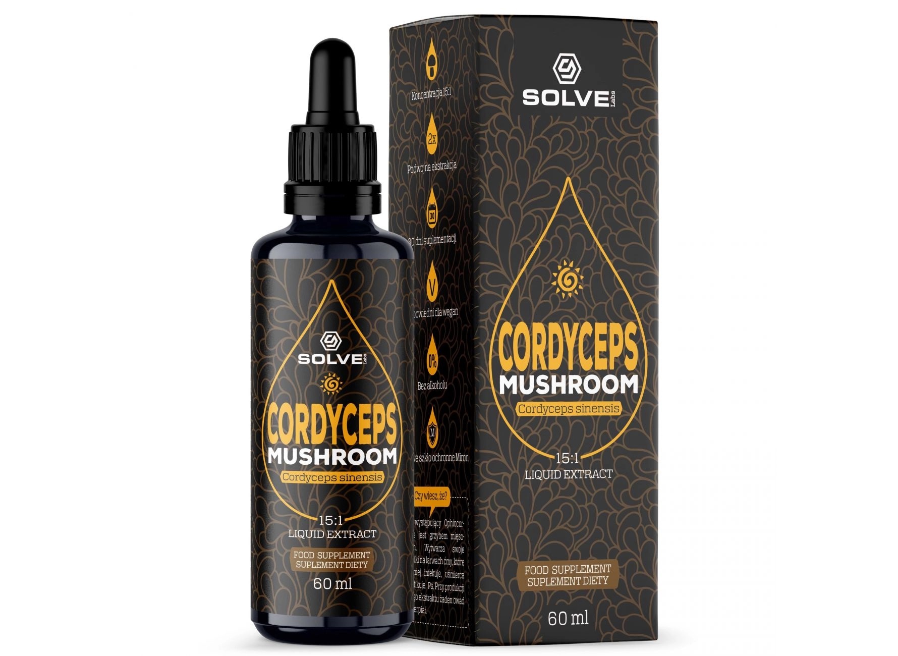 CORDYCEPS (CORDYCEPS SINENSIS) W KROPLACH 60ML || Solve Labs ...