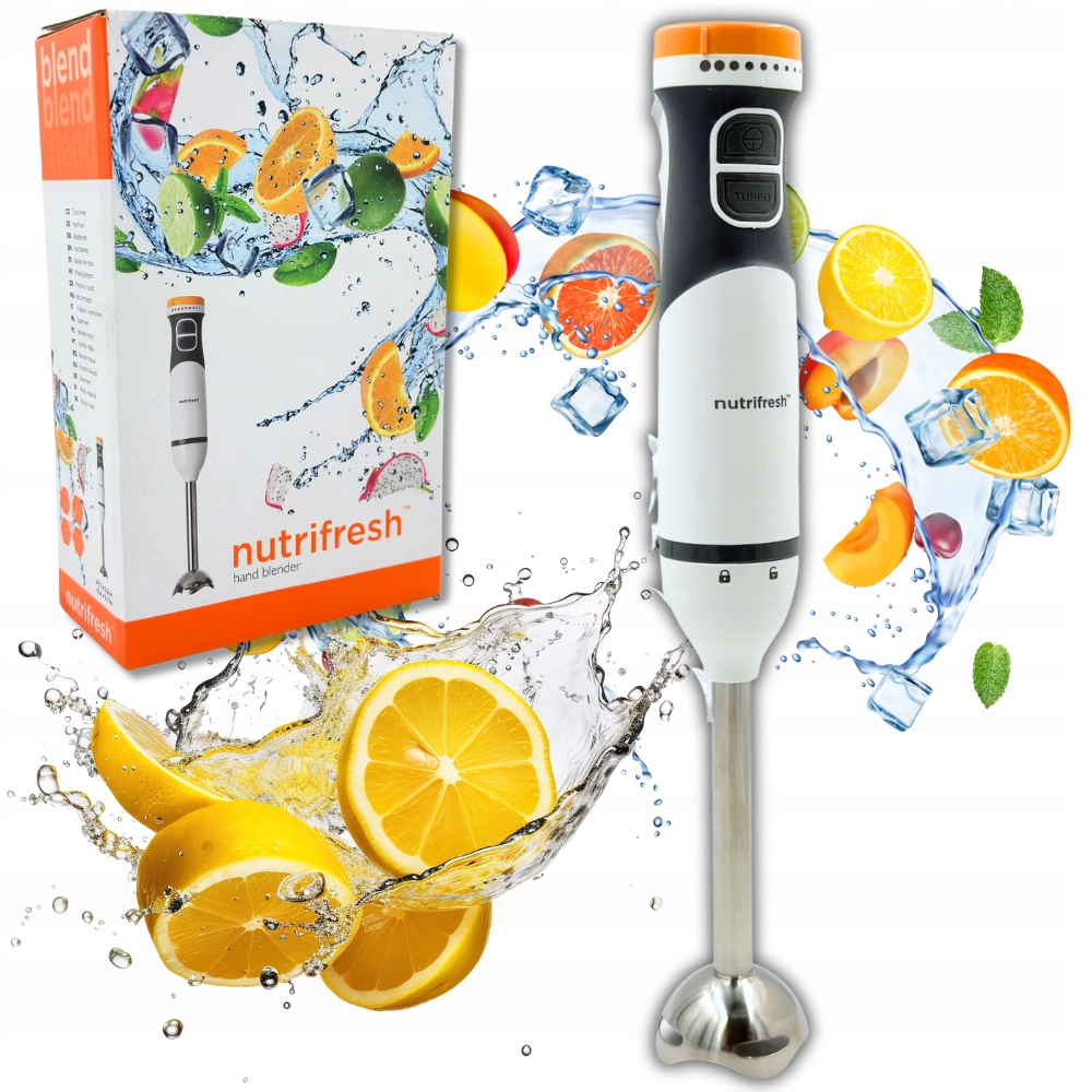 RUČNÍ MIXÉR NUTRIFRESH 600 W TURBO BÍLÝ SÍŤOVÝ ELEKTRICKÝ - Allegro