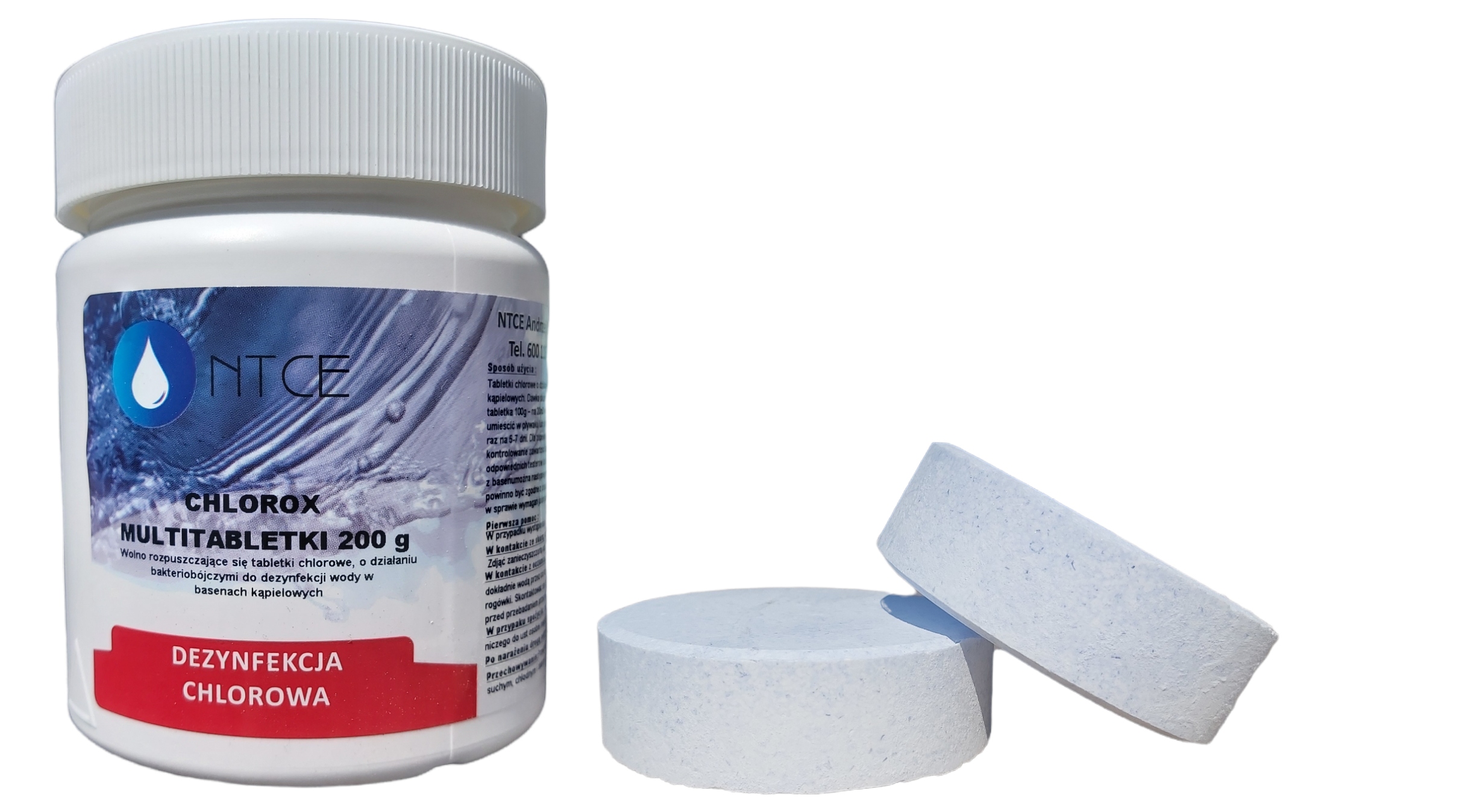 Chemia basenowa Chlor do Basenu tabletki 200g 0,4k (Chlorox ...