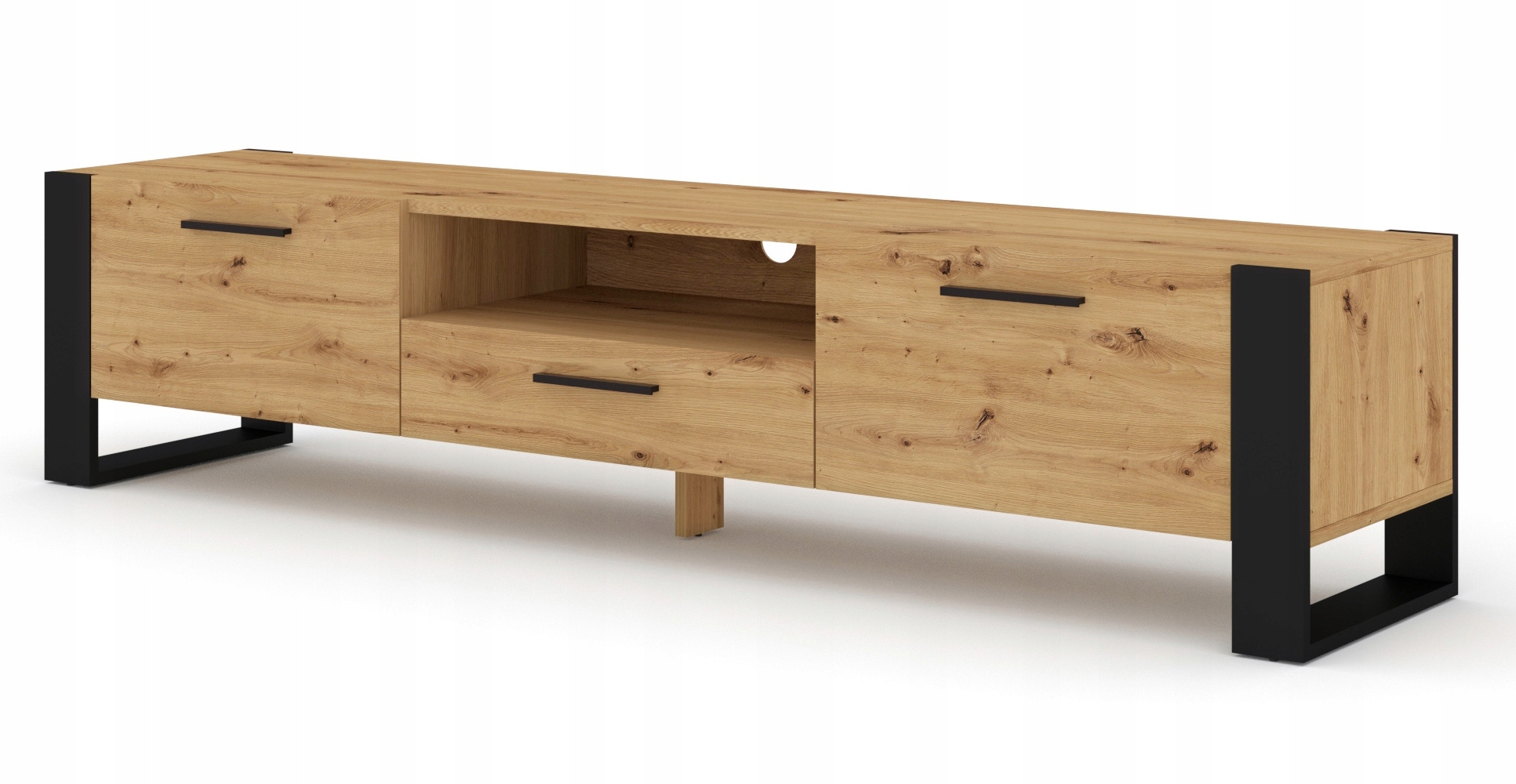 Szafka RTV komoda NUKA 200 cm dąb artisan stojąca (5906721156666 ... Szafka RTV komoda NUKA 200 cm dąb artisan stojąca (5906721156666 ...