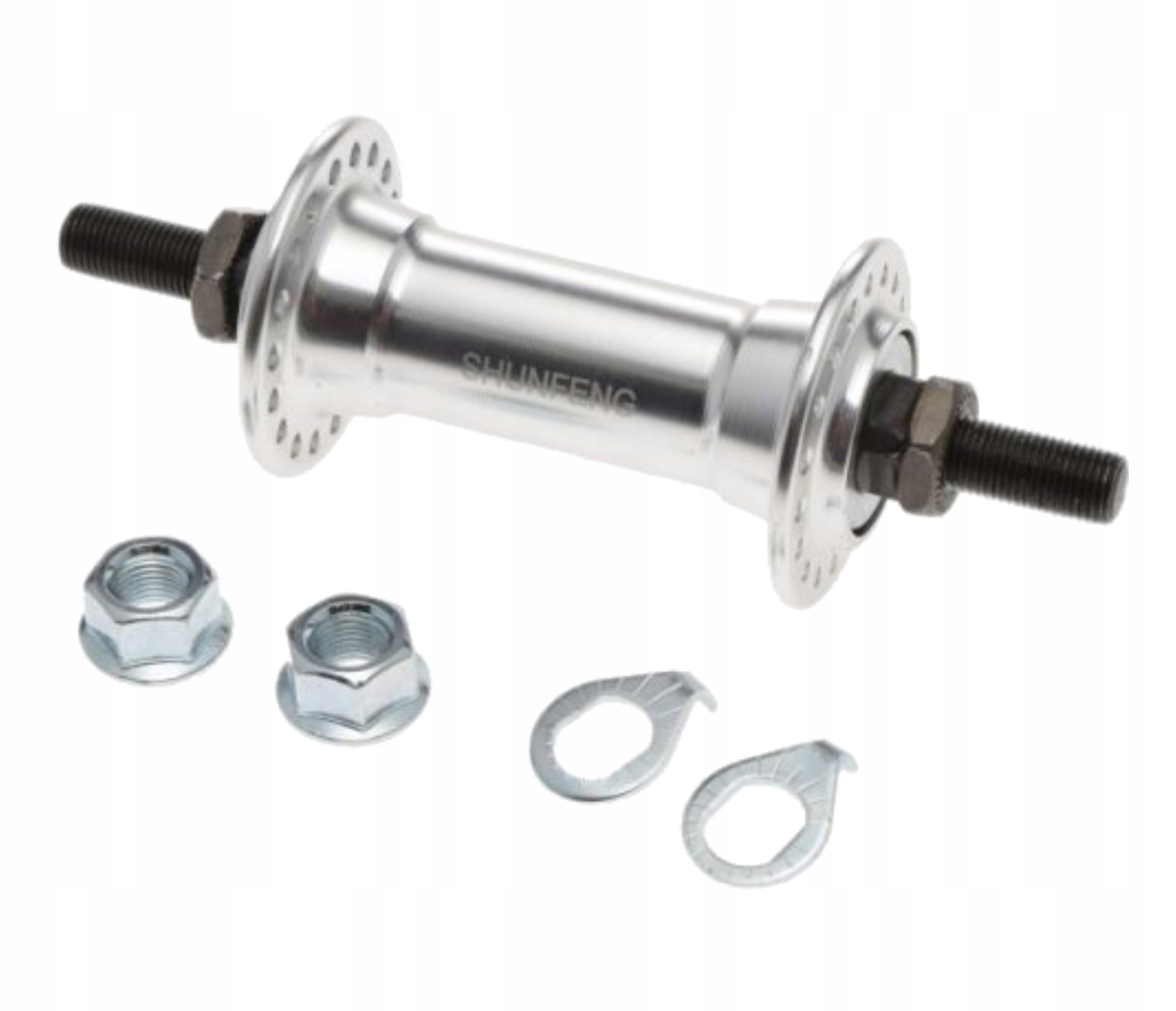 Piasta Rowerowa Przód 36 Otworów Srebrna Oś 10 mm - 9791103520533 ...