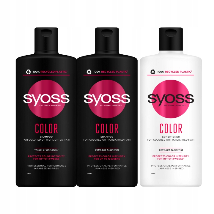 Syoss Color Szampon Odżyw do włosów Farbowanych x3 10639430311 - Allegro.pl