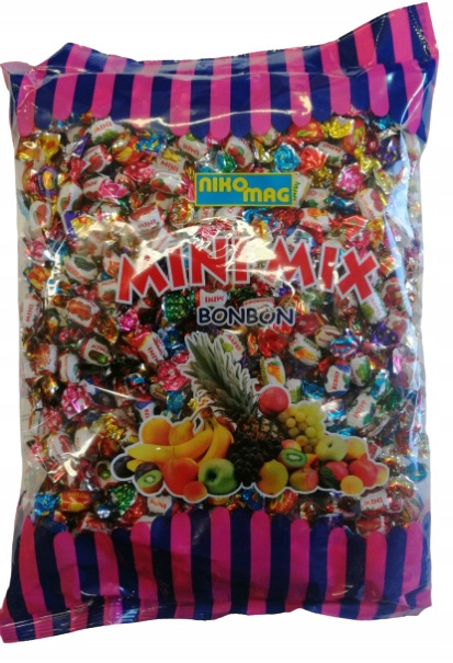 Mini Mix Bonbon cukierki wieloowocowe 1kg 8956362885 - Allegro.pl