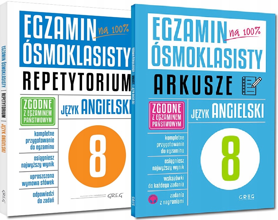 Egzamin ósmoklasisty na 100% język angielski. Repetytorium Anna Witkowska, Monika Kociołek ...